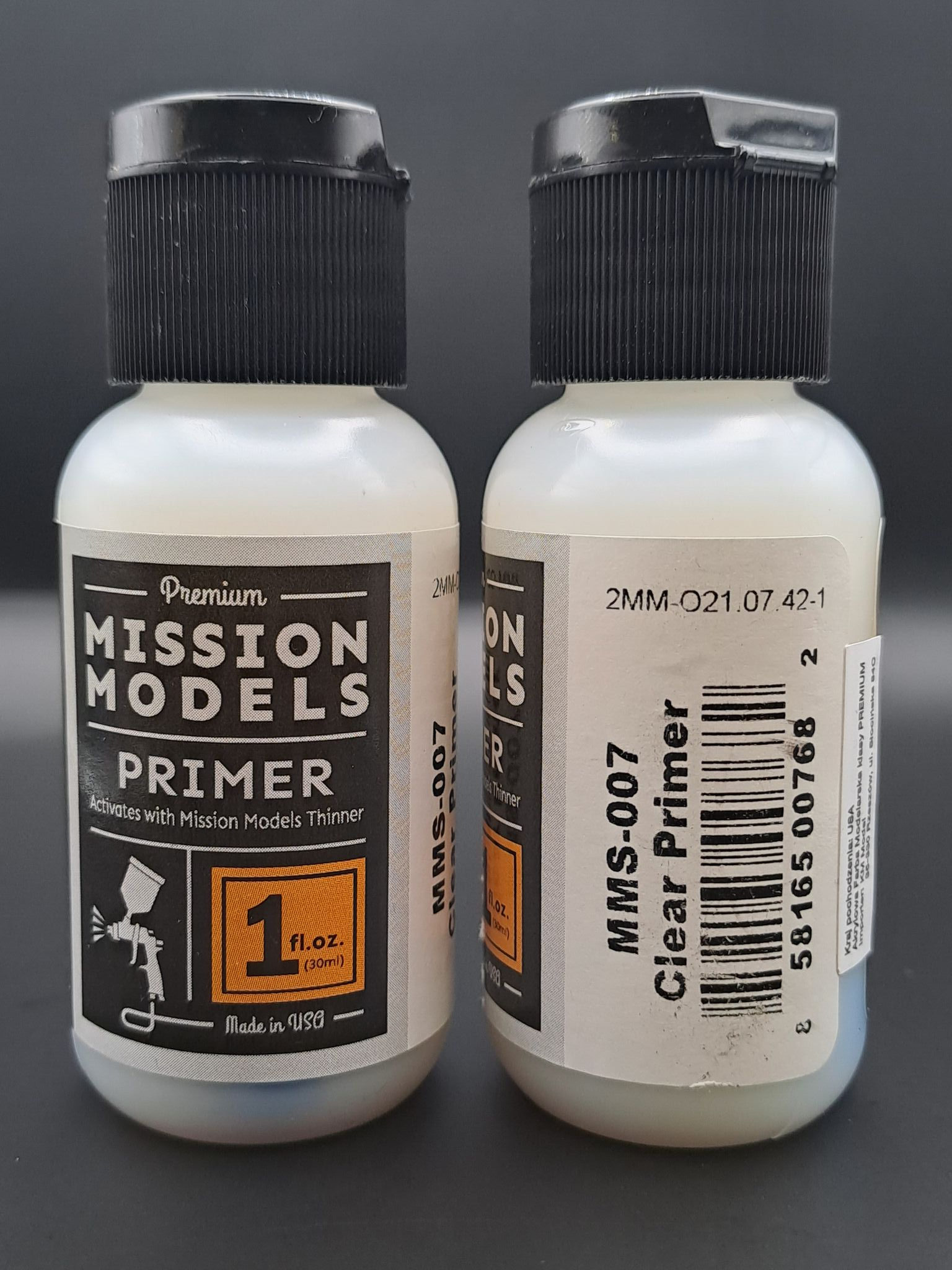 MMS-007 Clear Primer (Transparent) Mission Models -MMS-007