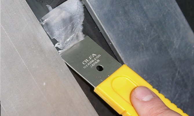 Scraper 25mm width stainless steel (SCR-S) Olfa -SCRS