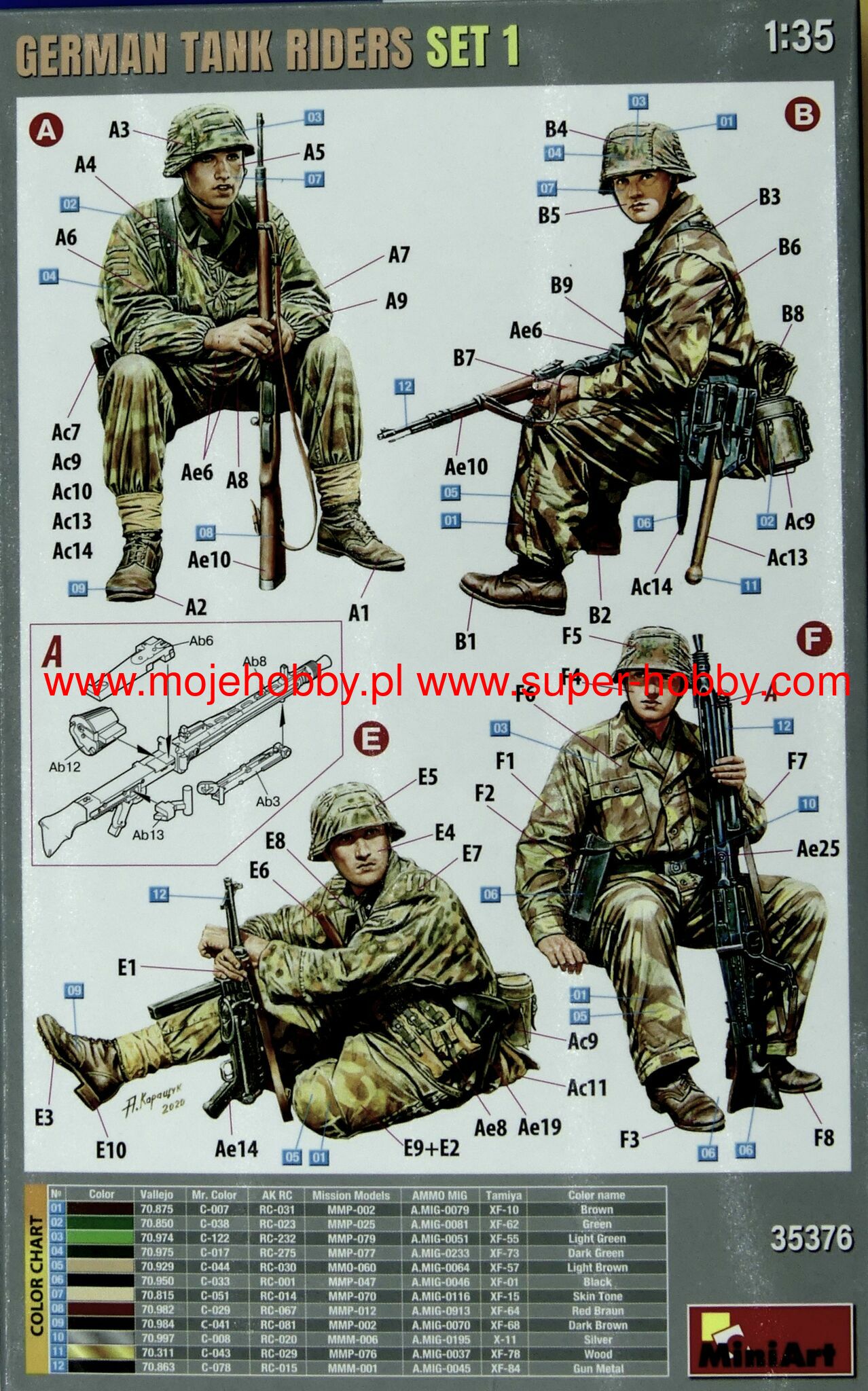 German Tank Riders Set 1 MiniArt 35376