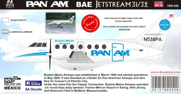 BAE JETSTREAM PANAM 8aDecs -7909-258-72