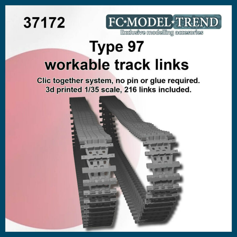 Type 97 Workable Track Links FC ModelTrend 37172