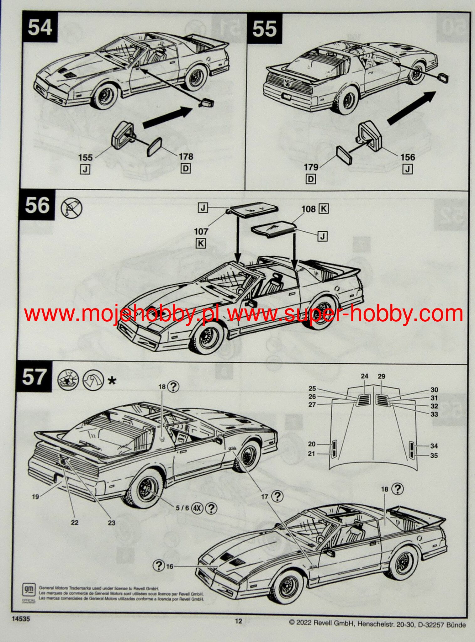 Pontiac Firebird GTA 1987 Revell 14535