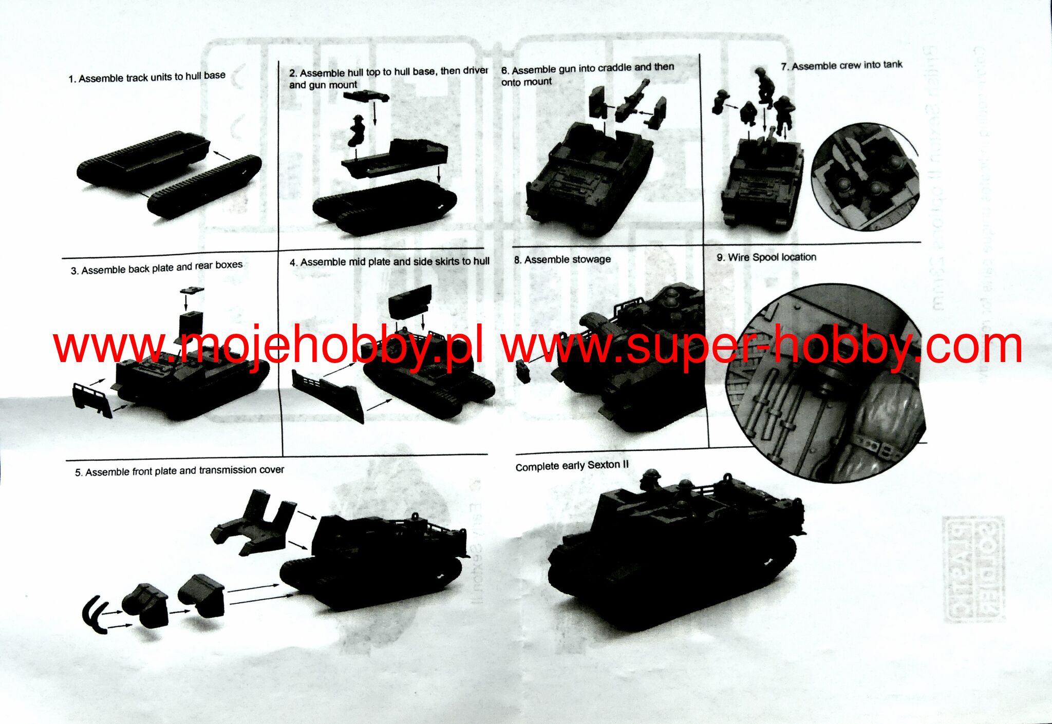 British Sexton self propelled gun The Plastic Soldier Company -WW2V20029