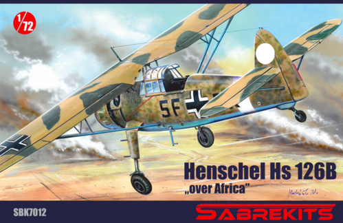 Henschel Hs 126 B over Afrika Sabre Kits 7012