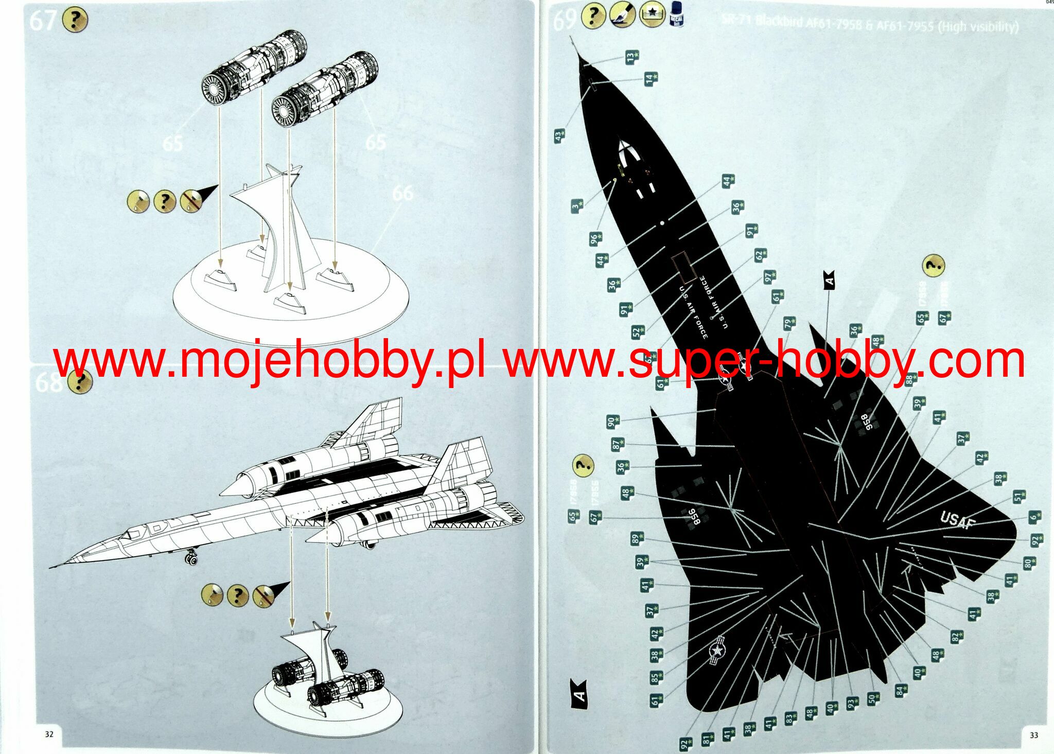 Lockheed SR-71 A Blackbird Revell 04967