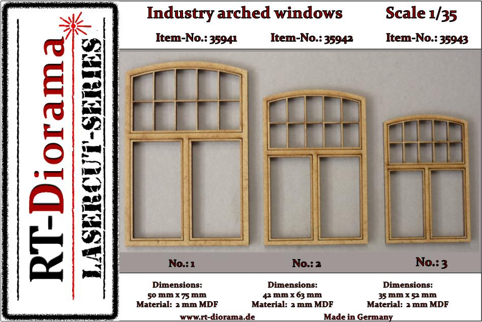 Industrial Arched Window No.1 RT-Diorama -35941