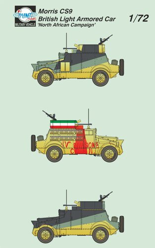 Morris CS9 British Light Armored Car - North African Campaign Planet Models MV133