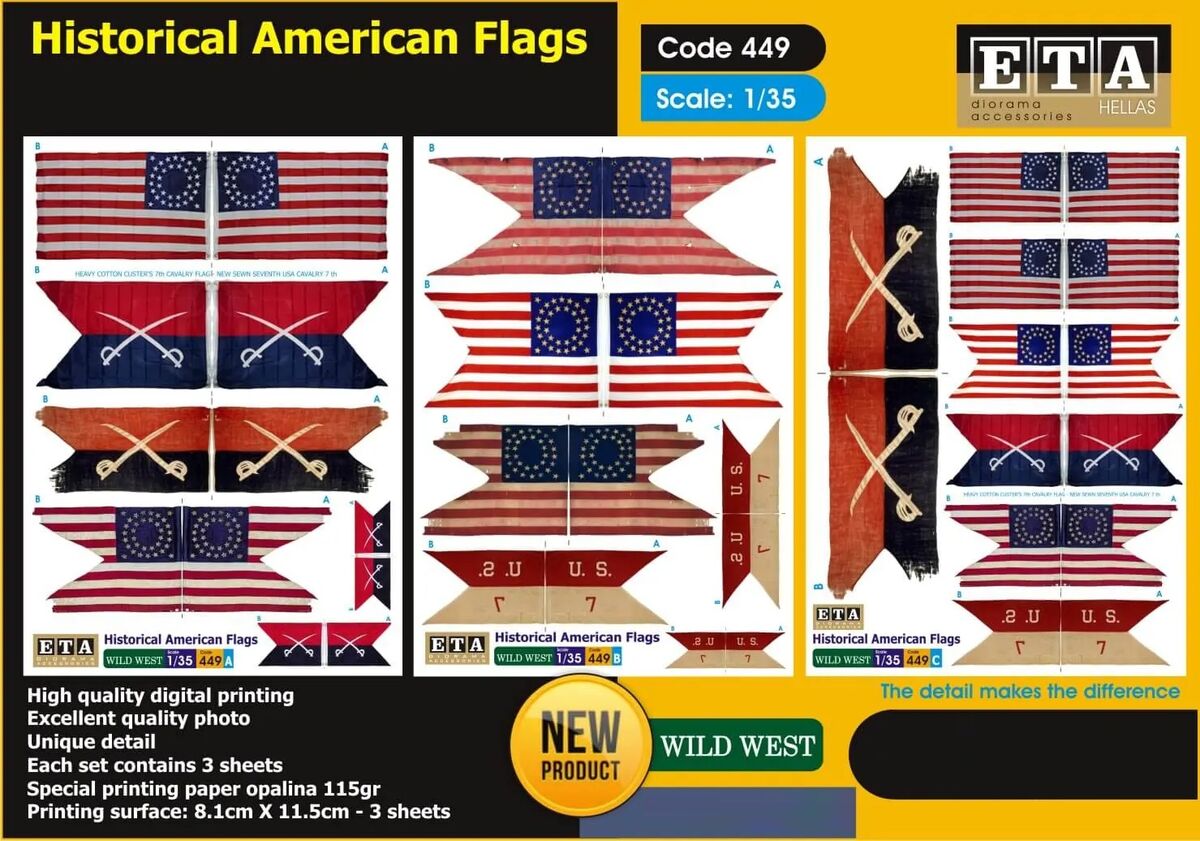 Historical American Flags ETA DIORAMA ACCESSORIES -449